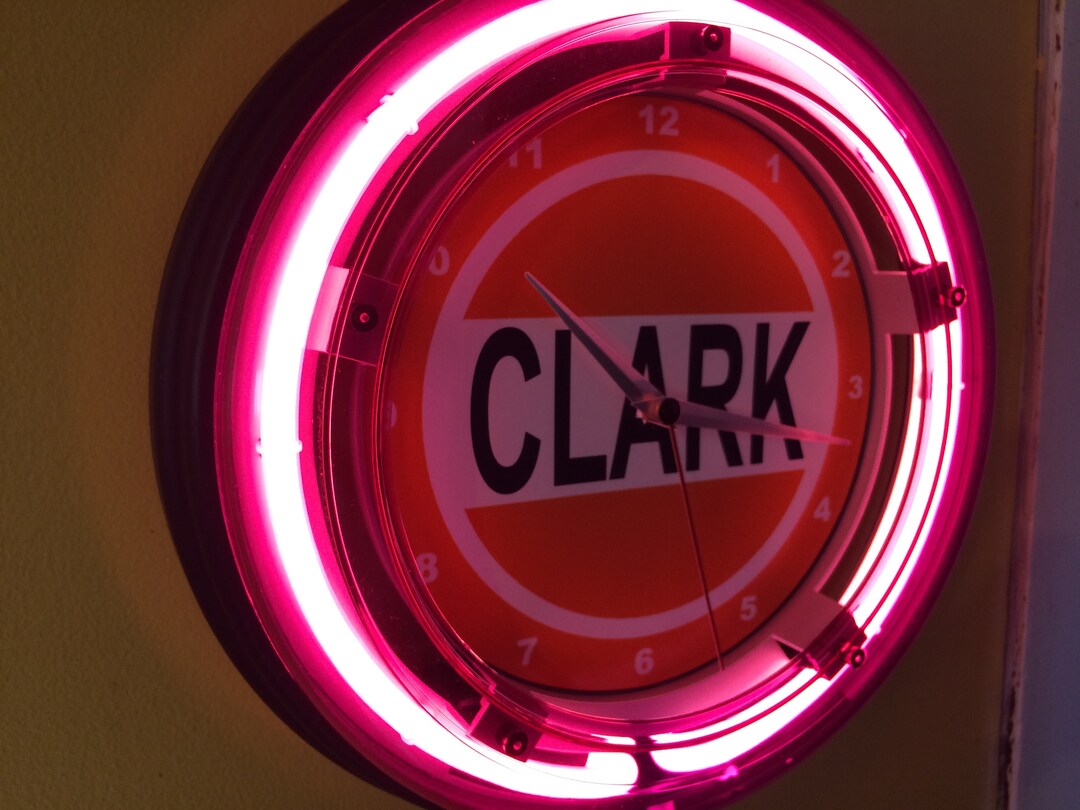Clark Oil @@ Gas Service Station Garage Bar Advertising Man Cave Neon ...