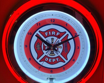 Fireman Wall Clock - Etsy