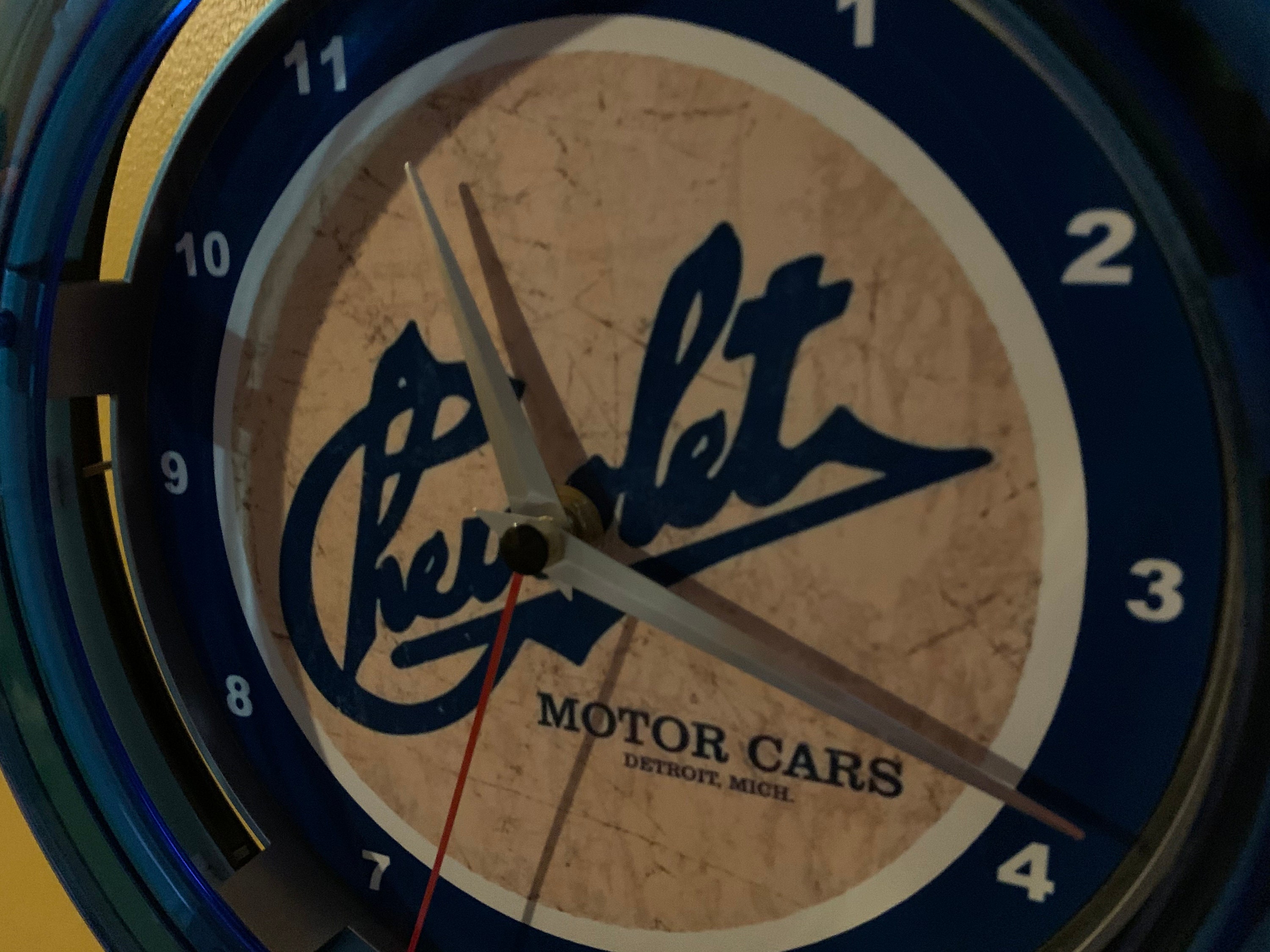 Chevrolet Chevy Logo Motors Auto Mechanic Garage Bar Advertising Man ...