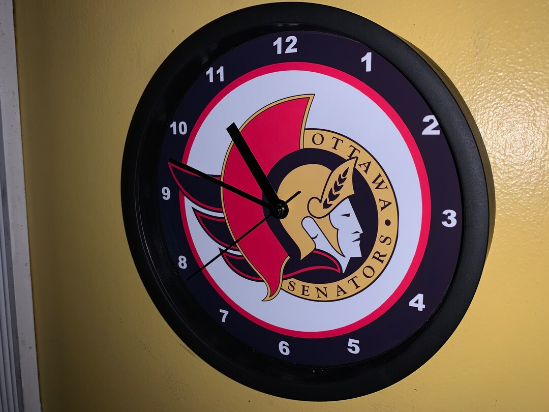 Ottawa Senators Hockey Bar Man Cave Wall Clock Sign - Etsy