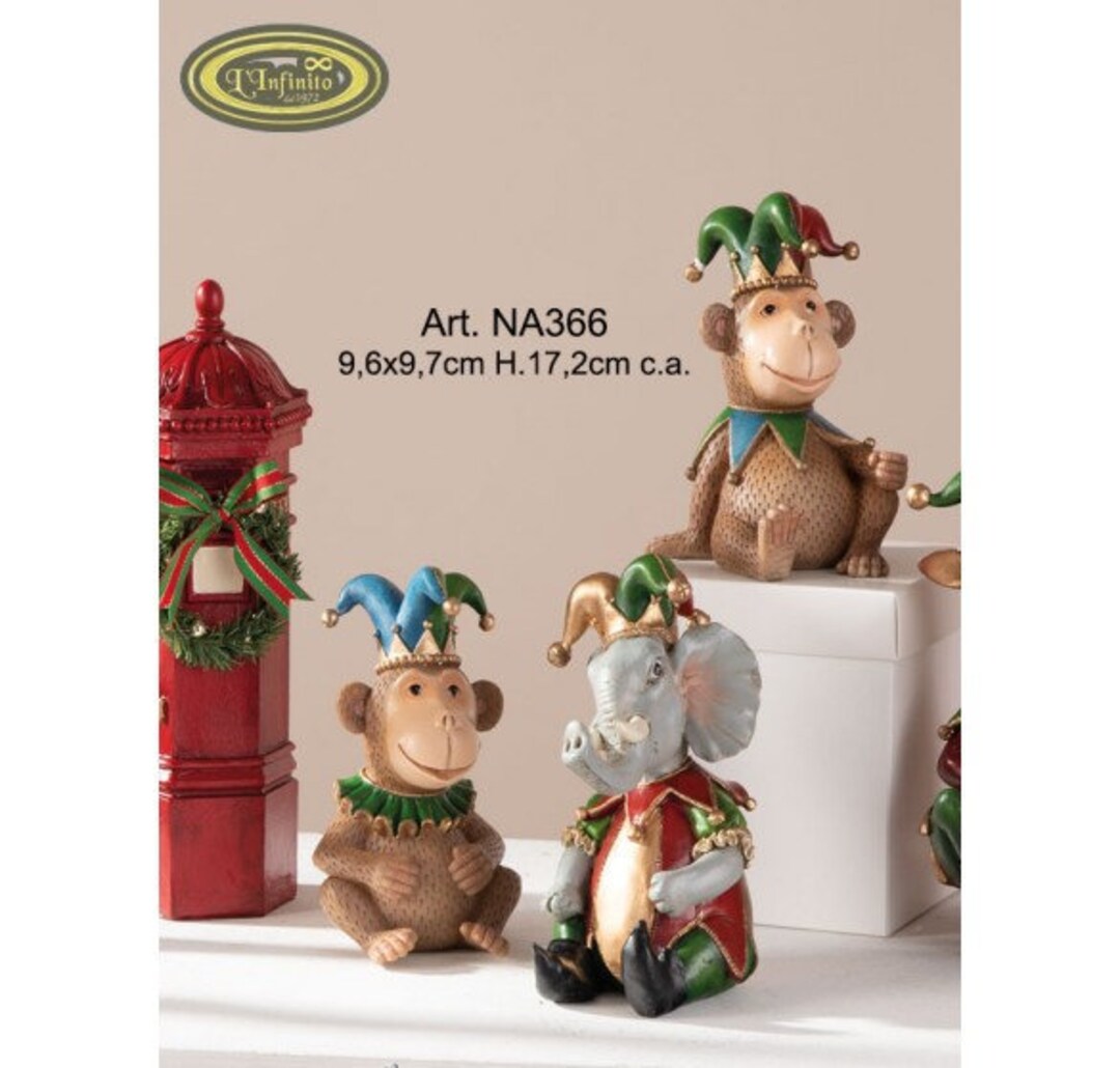 Pair of Jester Monkeys - Etsy