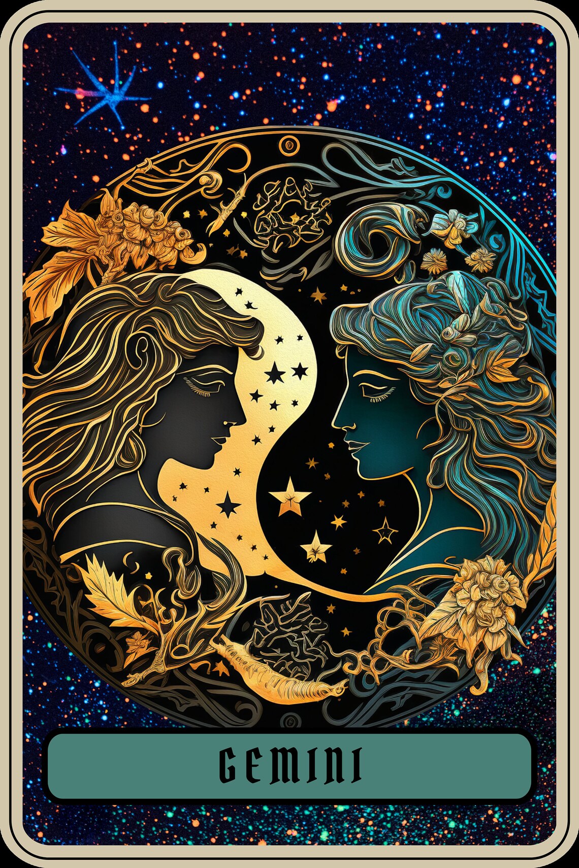 Zodiac Tarot Card Bundle PNG Sublimation Horoscope Design Celestial ...