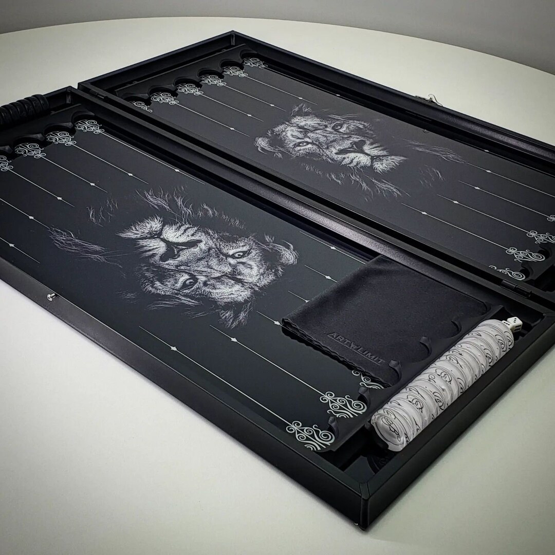 Custom Backgammon Set. Custom Board and Chips. Personalized Handmade Backgammon. Large ...