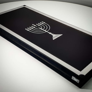 Metal Backgammon Set. Personalized Board and Chips. Unique Large ...