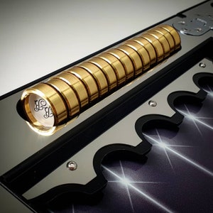 Metal Backgammon Set. Personalized Board and Chips. Unique Large ...