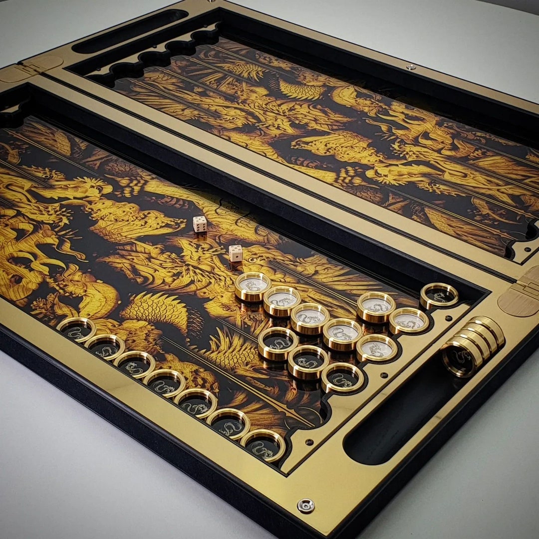 Custom Backgammon Set. Personalized Board and Pieces. Unique Board ...