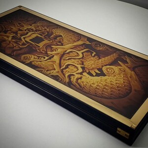 Custom Backgammon Set. Personalized Board and Pieces. Unique Board ...
