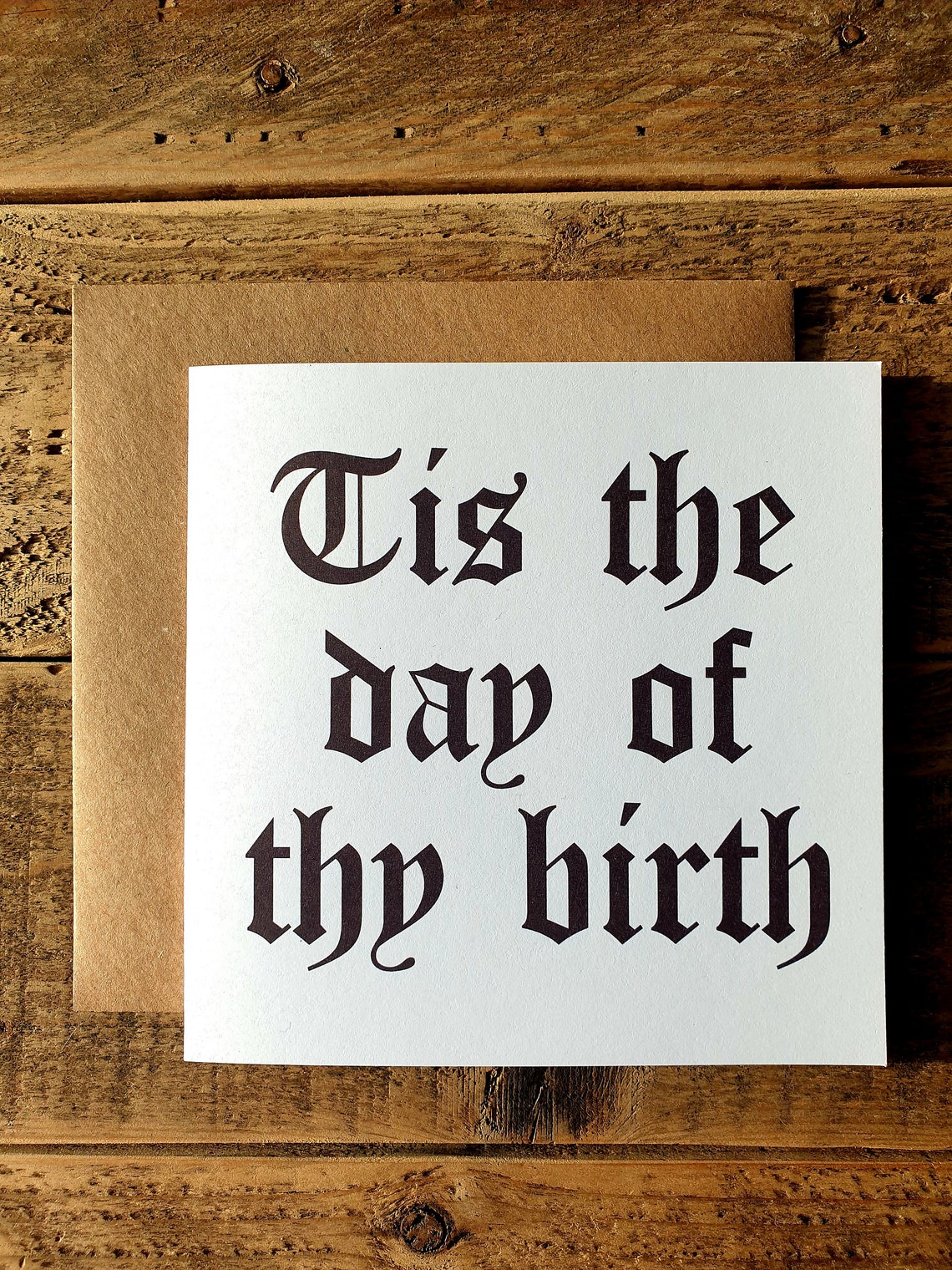 Medieval Old Style Birthday Card Funny Recycled Plastic - Etsy Italia