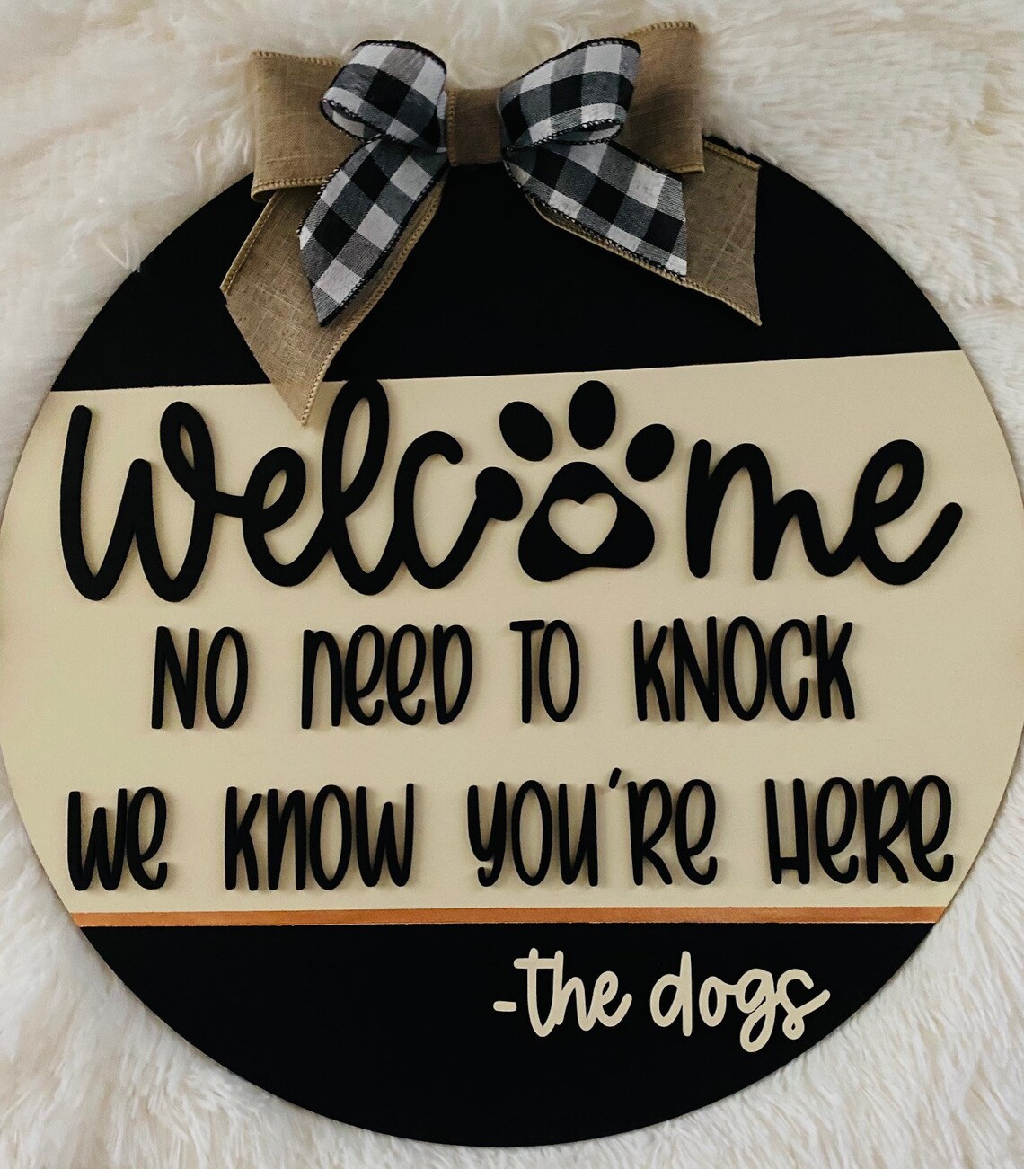 Welcome Dogs Dog Door Hanger Welcome Front Door Decor - Etsy