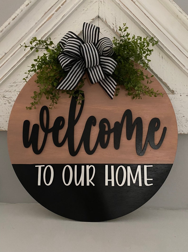 Welcome to Our Home New Homeowner Sign Welcome Door Hanger - Etsy