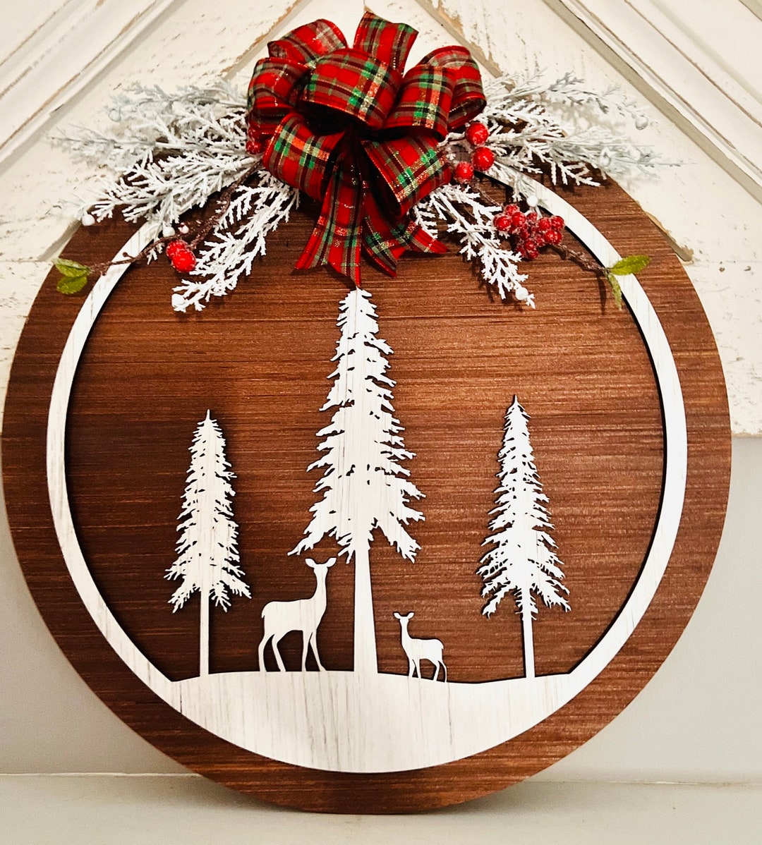 Holiday Door Sign, Holiday Door Hanger, Home Sign, Front Door Sign ...