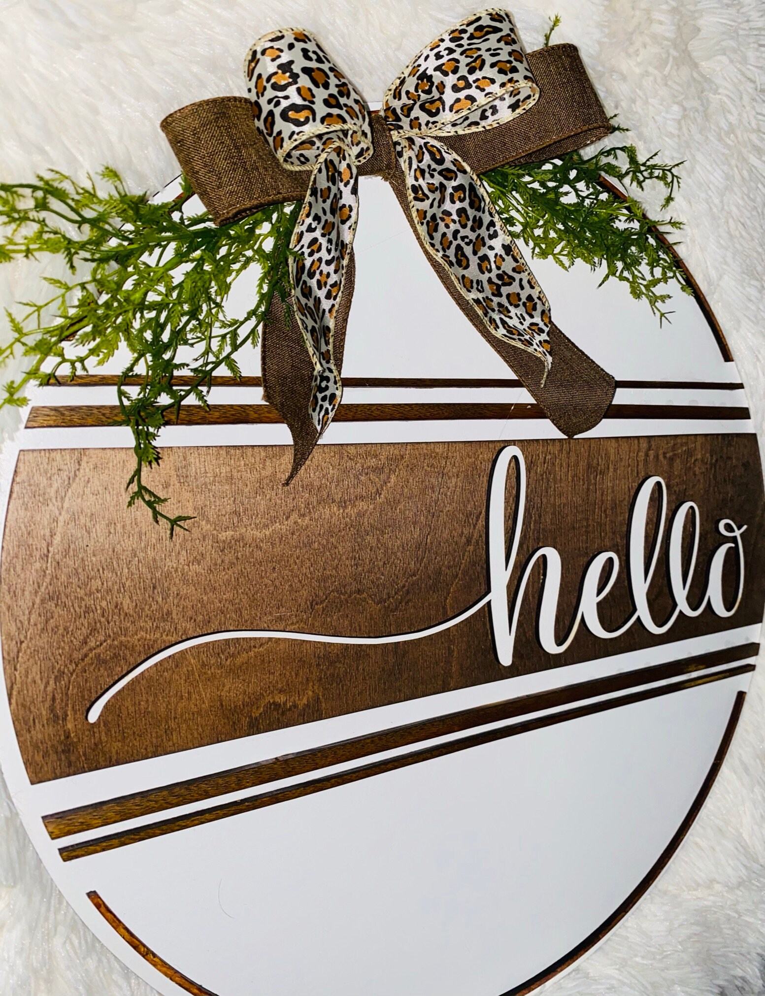 Hello Door Hanger Farmhouse Door Hanger Rustic Door Hanger | Etsy