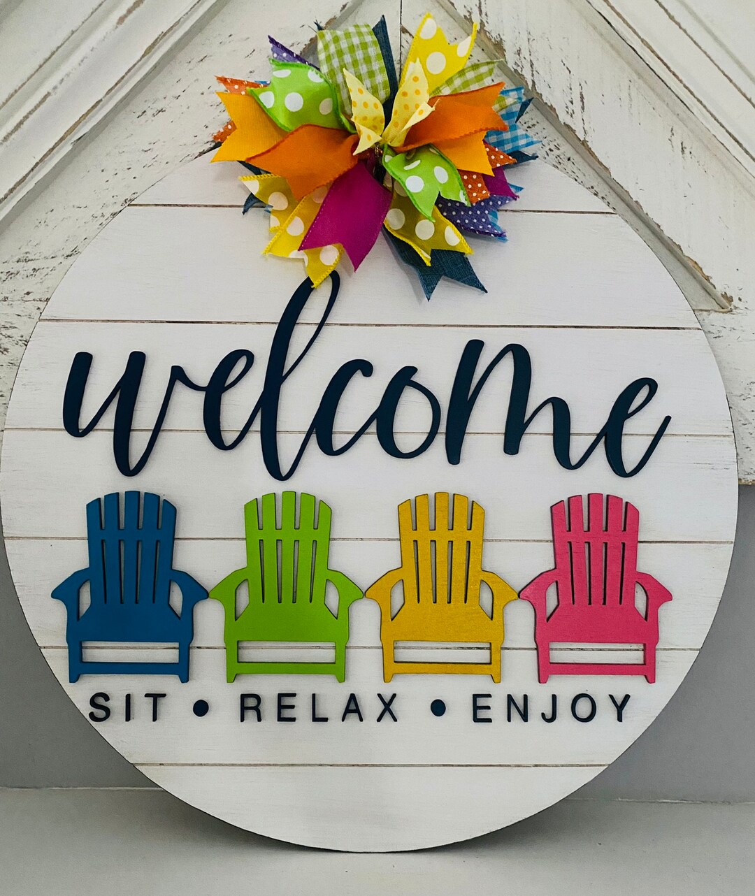 Summer Beach Door Hanger, Summer Front Door Sign, Front Door Sign ...