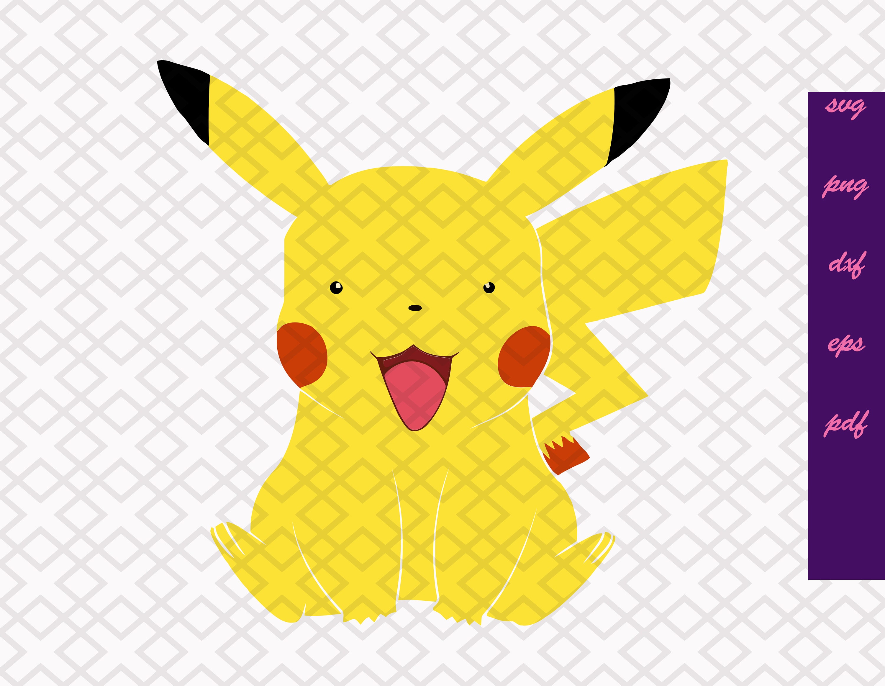 Pikachu Svg Pikachu Svg Bundle Pokemon Svg Ash Svg Png Dxf Eps