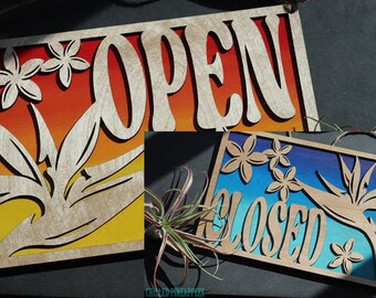 Two Sided Open Sign - Etsy