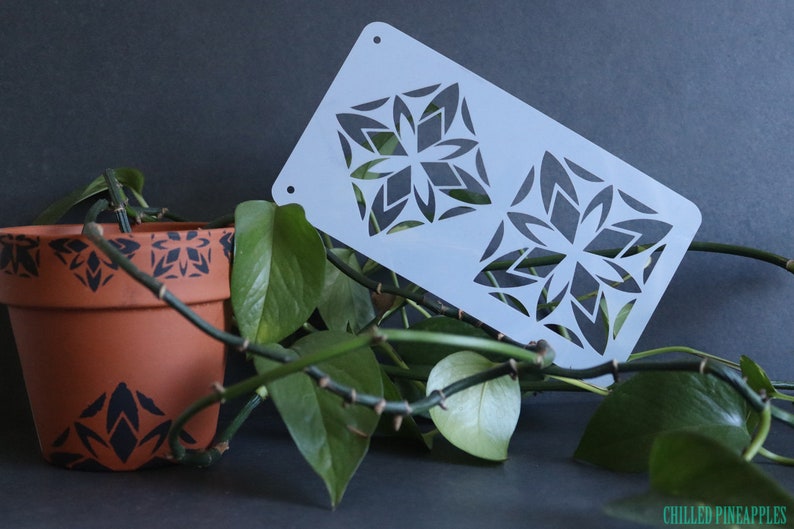 Polynesian Monstera or Ulu Breadfruit Quilt Stencils Lg - Etsy