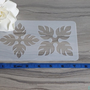 Polynesian Monstera or Ulu Breadfruit Quilt Stencils Lg Pattern ...