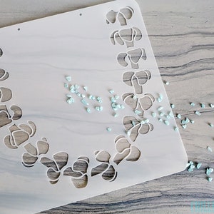 Puakenikeni Hawaiian Flower Lei Stencil Pattern - Cake Decorating ...