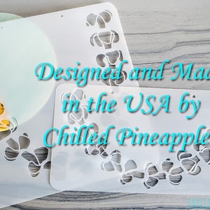 Puakenikeni Hawaiian Flower Lei Stencil Pattern - Cake Decorating ...