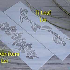 Polynesian Puakenikeni Lei or Ti Leaf Lei, Stencil Pattern - DIY Cakes ...