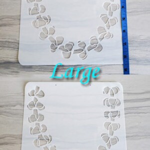 Puakenikeni Hawaiian Flower Lei Stencil Pattern - Cake Decorating ...