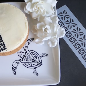 Polynesian Puakenikeni Lei or Ti Leaf Lei, Stencil Pattern - DIY Cakes ...