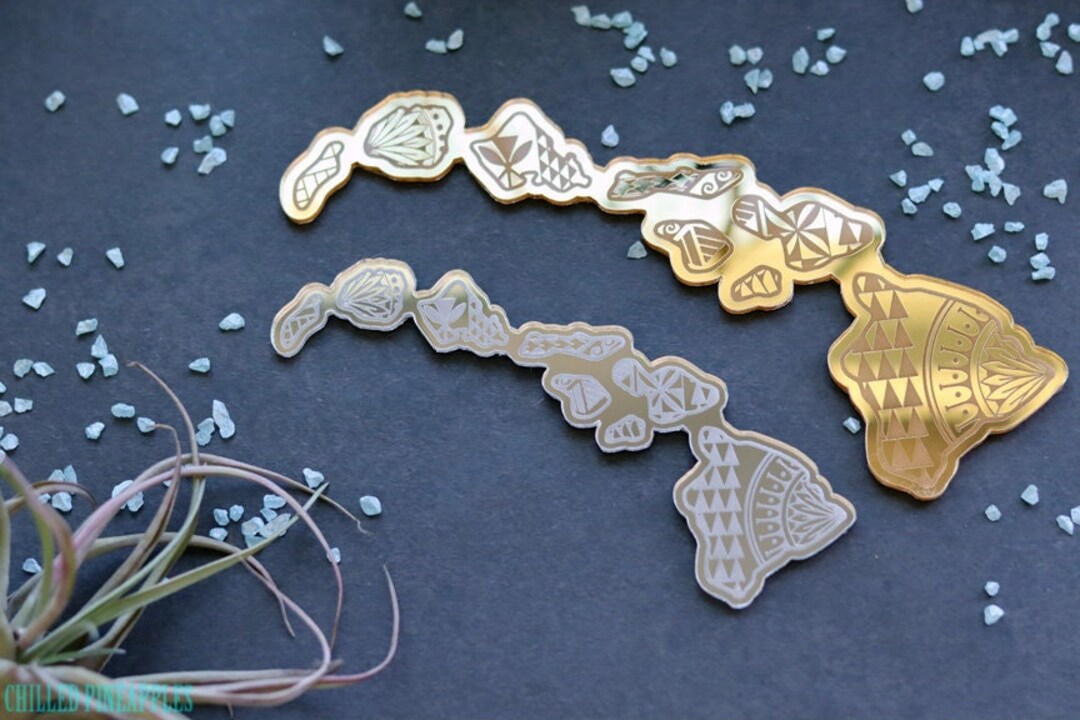 Polynesian Tribal Hawaiian Island Mirror Emblem for Cars Vehicles ...