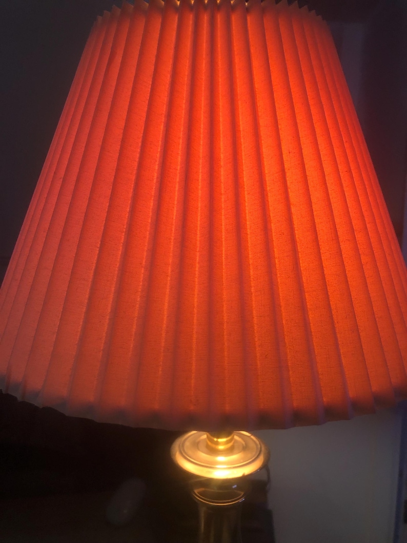 Stiffel Brass & Almond Enamel Table Lamp Model 6082 (3 Available) Mid ...