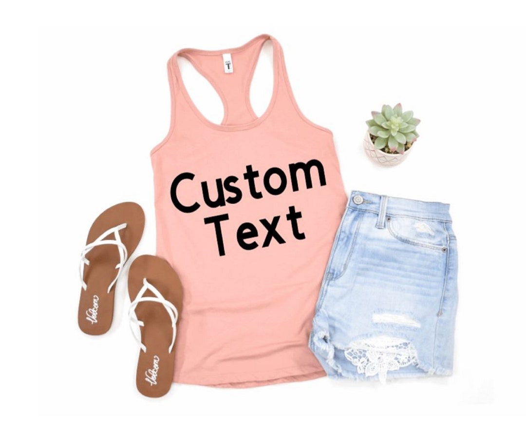 Custom Tank Top, Design Your Own Tank, Racerback Tank, Personalized ...