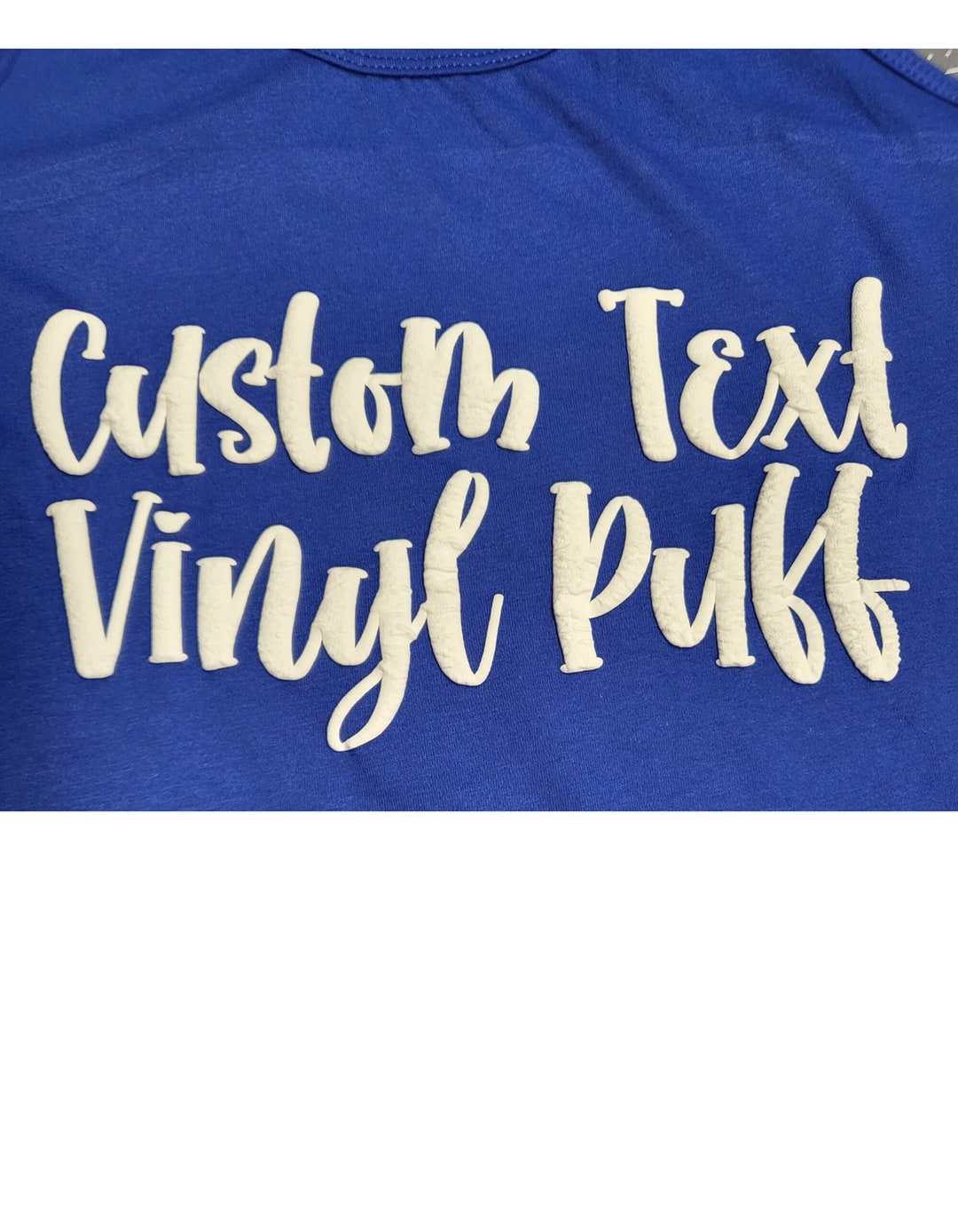 Custom Tank Top, Puff Vinyl Tank, 3D Looking Tank, Design Your Own Tank ...