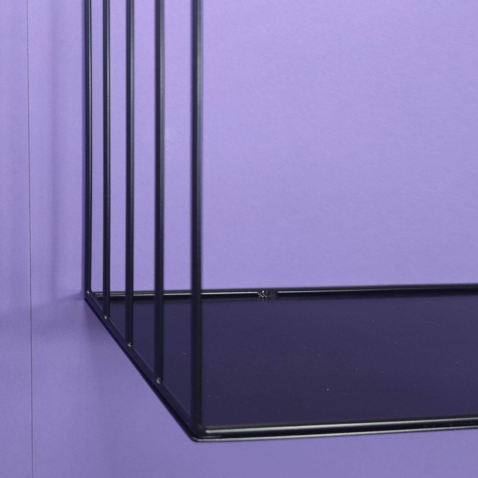 Black Metal Floating Shelves - Industrial Wall Shelving for Modern Home ...