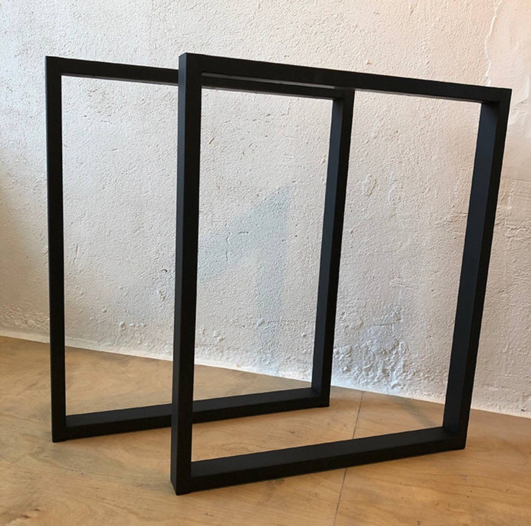 Heavy Duty Kitchen Steel Table Legs (set of 2 Legs), Metal Dining Table ...