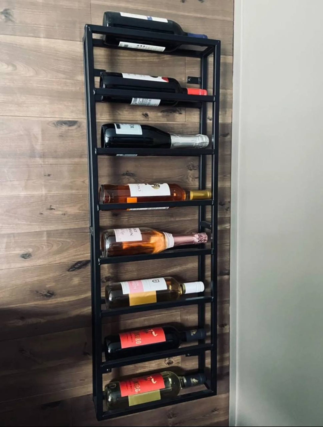 Wall Mounted Wine Rack , Wine Holder, Metal Wine Rack, Wall Mount Wine ...