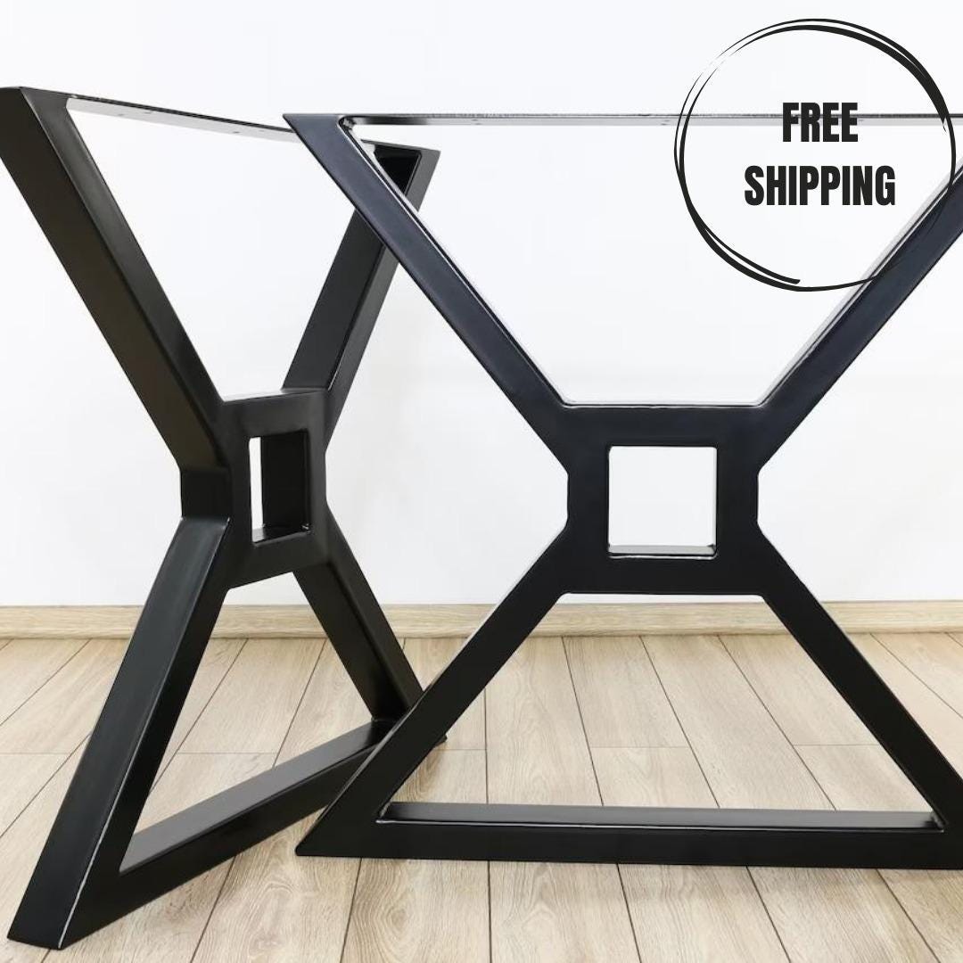 Industrial Metal Table Legs: Kitchen & Dining Table Set (2 Pieces) - Etsy