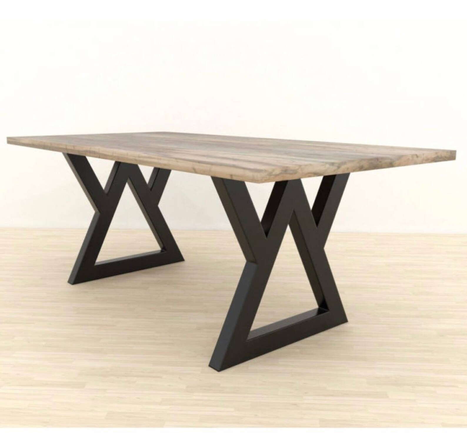 Heavy Duty Kitchen Steel Table Legs set of 2 Legs, Metal Dining Table ...