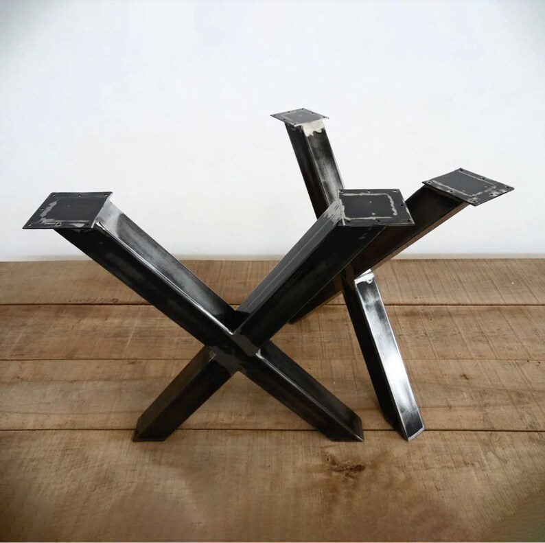Modern Steel Table Legs (set of - Ideal for Kitchen/dining Tables ...