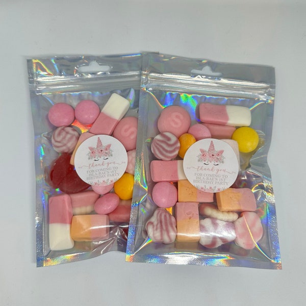 Personalised Sweet Bags - Etsy UK