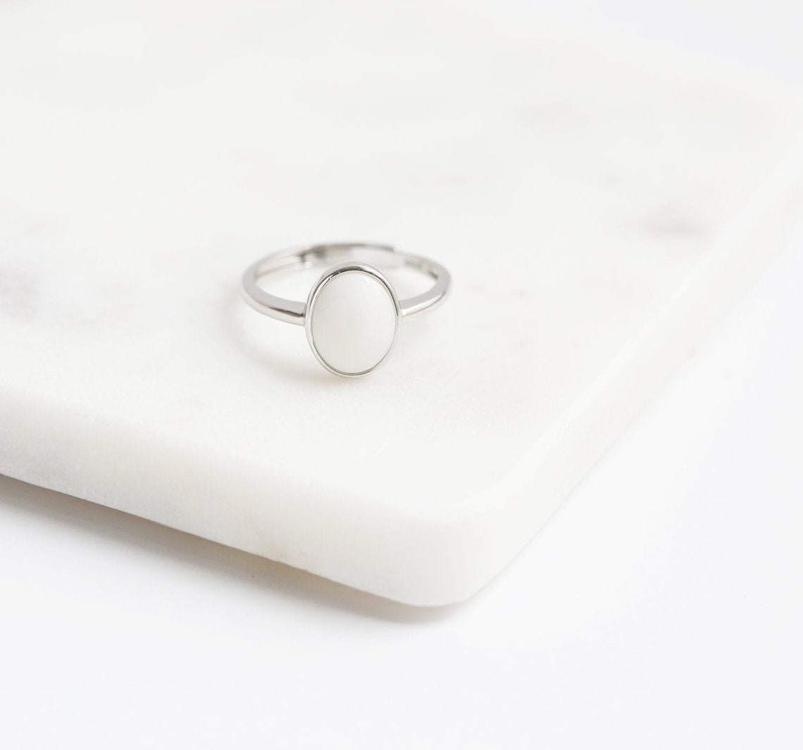 Solid Silver Oval Breastmilk Ring DIY KIT - Etsy