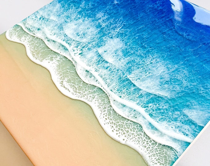 Ocean Wave Wall Art, Elegant Beach Decor, 3D Ocean Waves, Resin Art, Coastal Art - Etsy