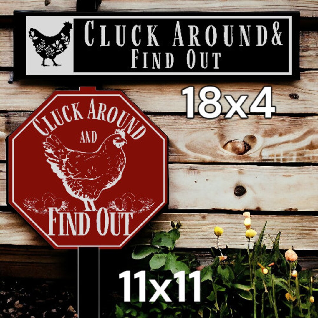 Cluck Around and Find Out Laser Engraved Metal/aluminum Sign - Etsy