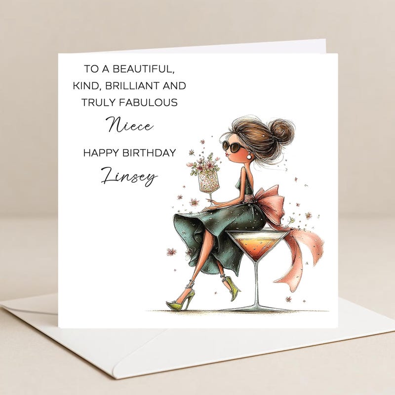 Birthday Beautiful Card - Etsy UK