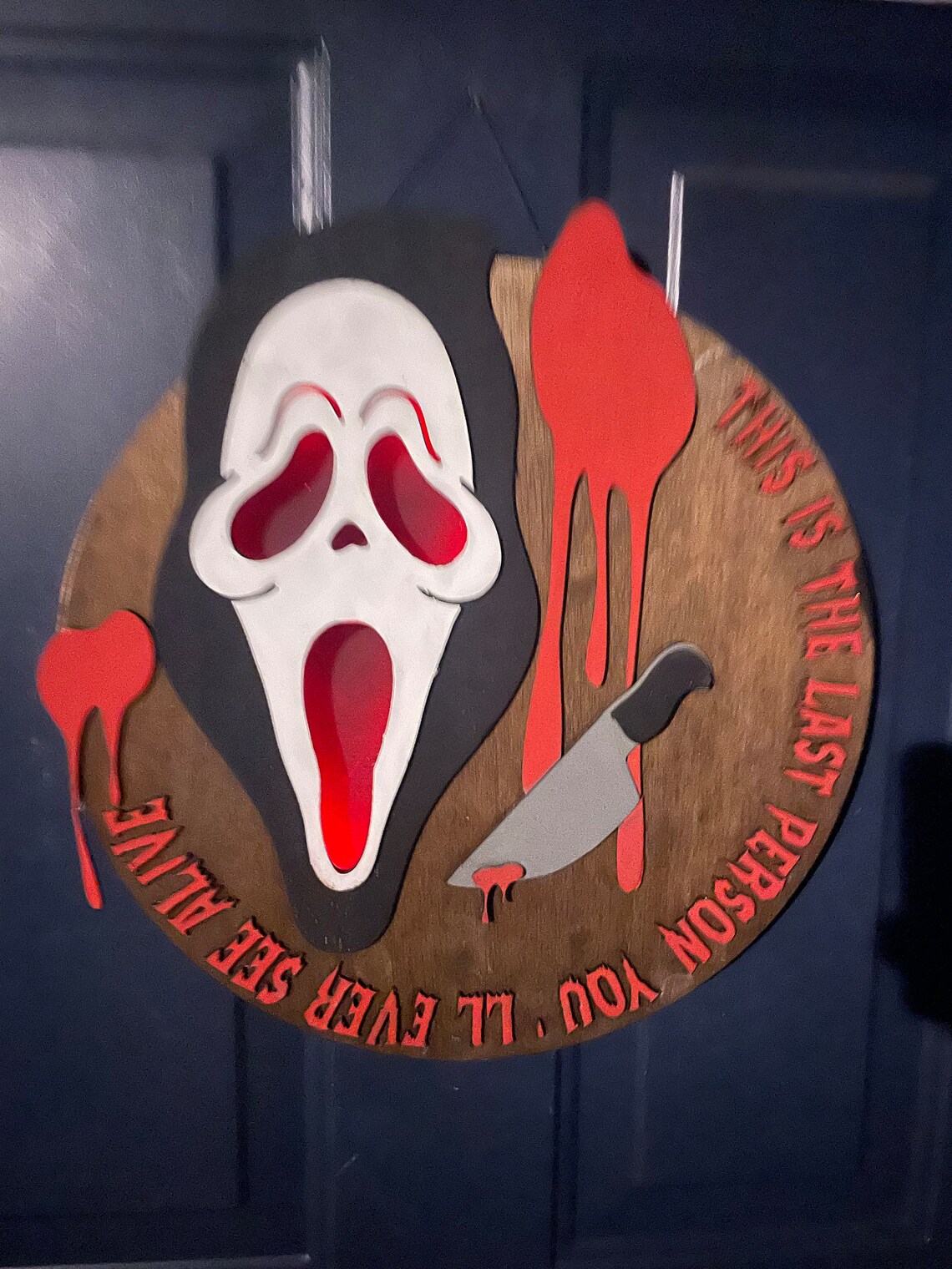 Scream Door Hanger SVG, Halloween SVG, Door Hanger Cut File, Ghost Face ...