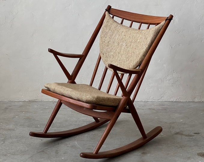 Danish Modern Teak Rocking Chair by Frank Reenskaug - Etsy