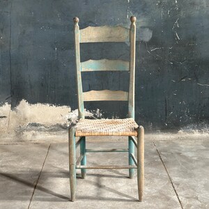 Tall Primitive American Ladder Back Chair - Etsy