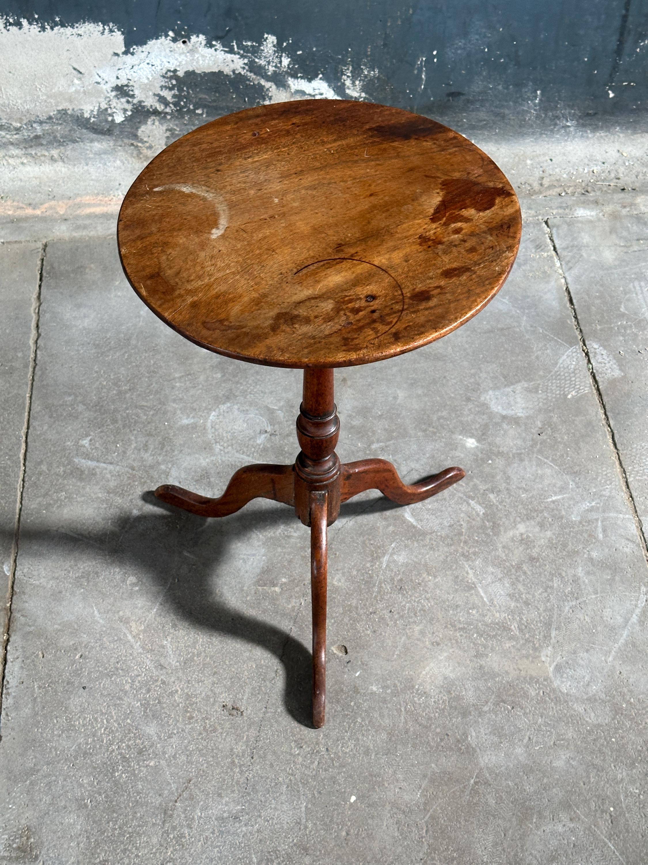 19th Century Mahogany Candlestick Table - Etsy