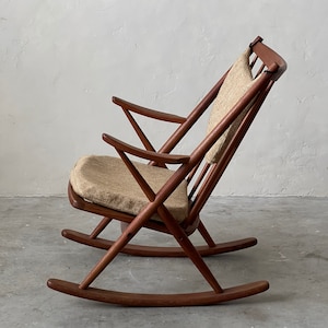 Danish Modern Teak Rocking Chair by Frank Reenskaug - Etsy