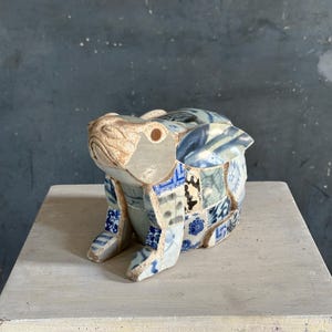 Rabbit Statue Made From Chinese Porcelain Shards - Etsy