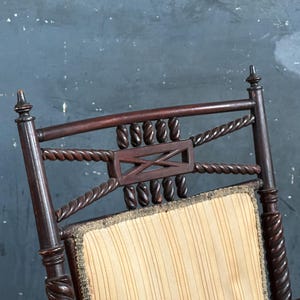 Victorian Barley Twist Rocking Chair - Etsy