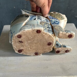 Rabbit Statue Made From Chinese Porcelain Shards - Etsy