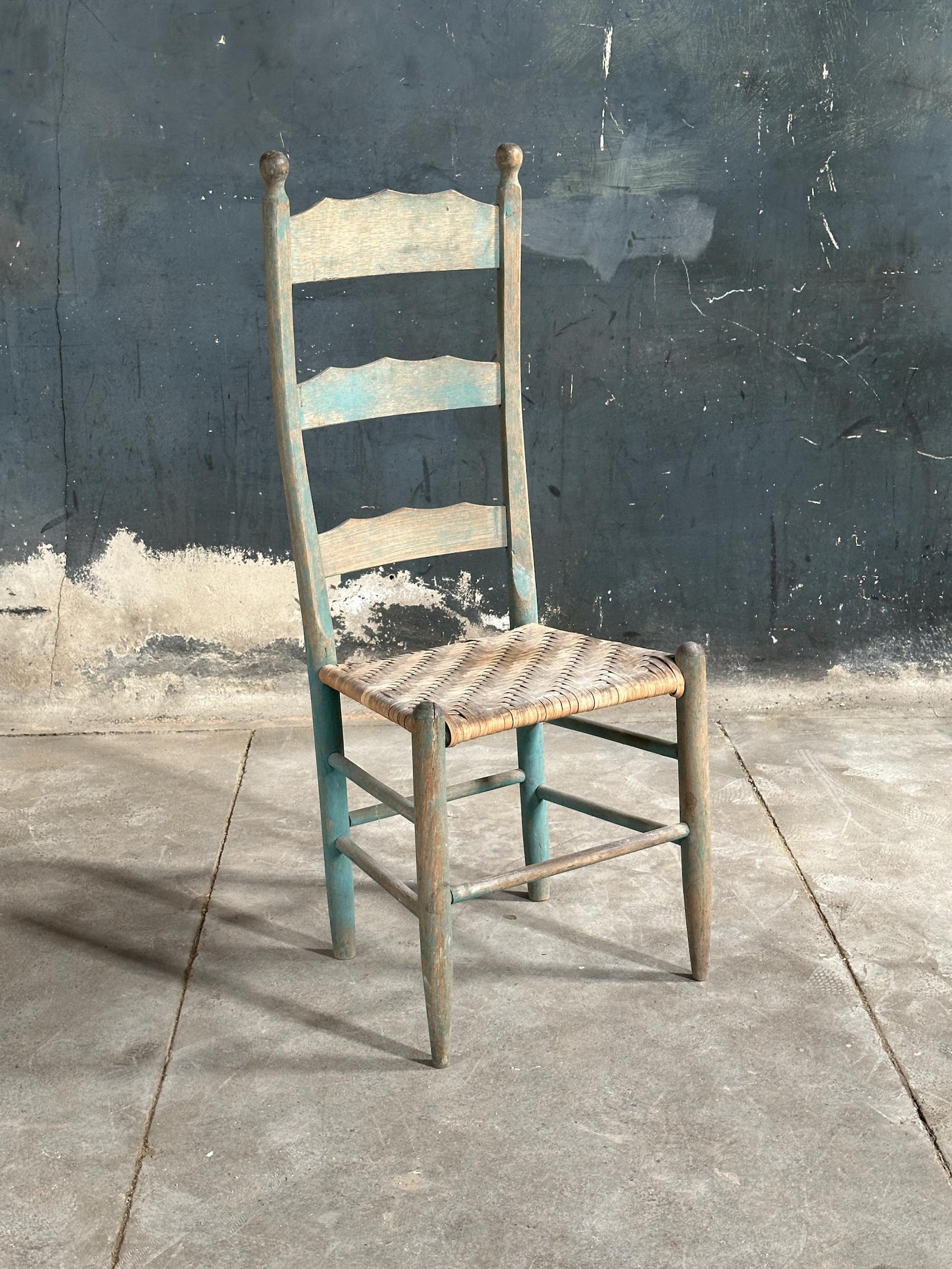 Tall Primitive American Ladder Back Chair - Etsy